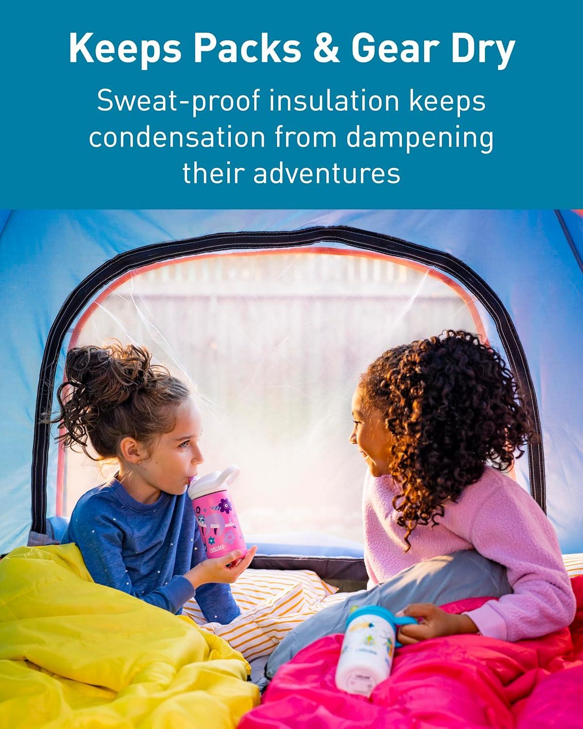 CamelBak Eddy+ Kids Bite Valve Straw Insulated Stainless Steel Water ...